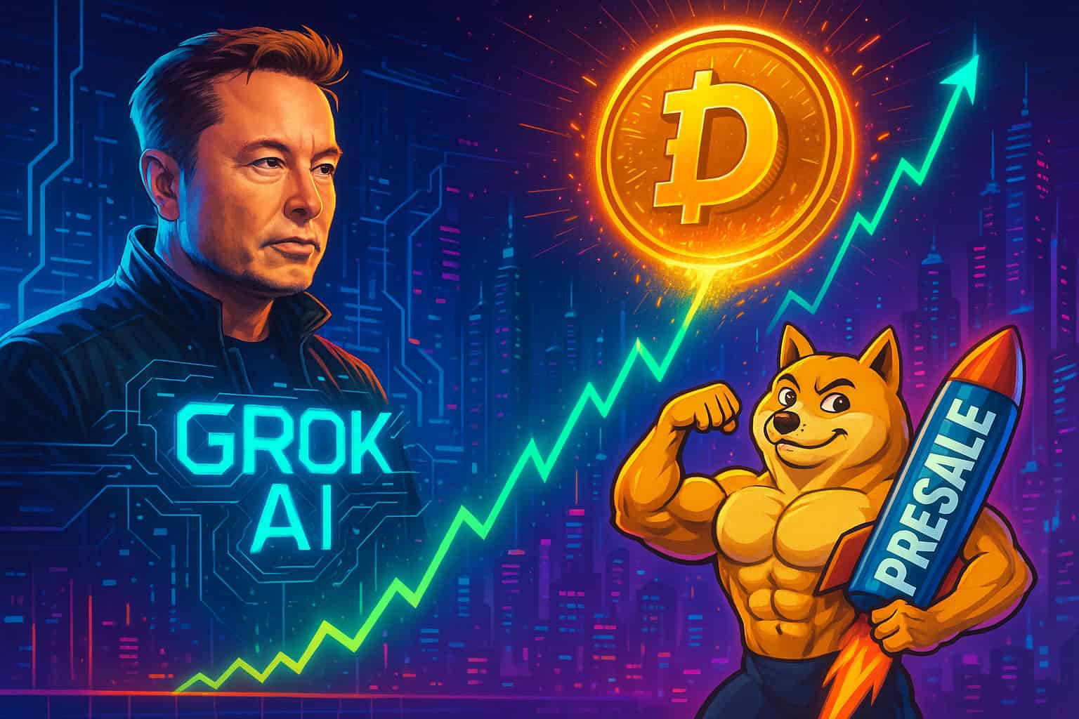 Elon Musk's AI Deal Drives Dogecoin Hype as Maxi Doge Becomes Top Trending Crypto