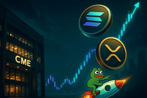 Die Solana- und XRP-Futures der CME erreichten 3 Milliarden US-Dollar, während PEPENODE mit ...